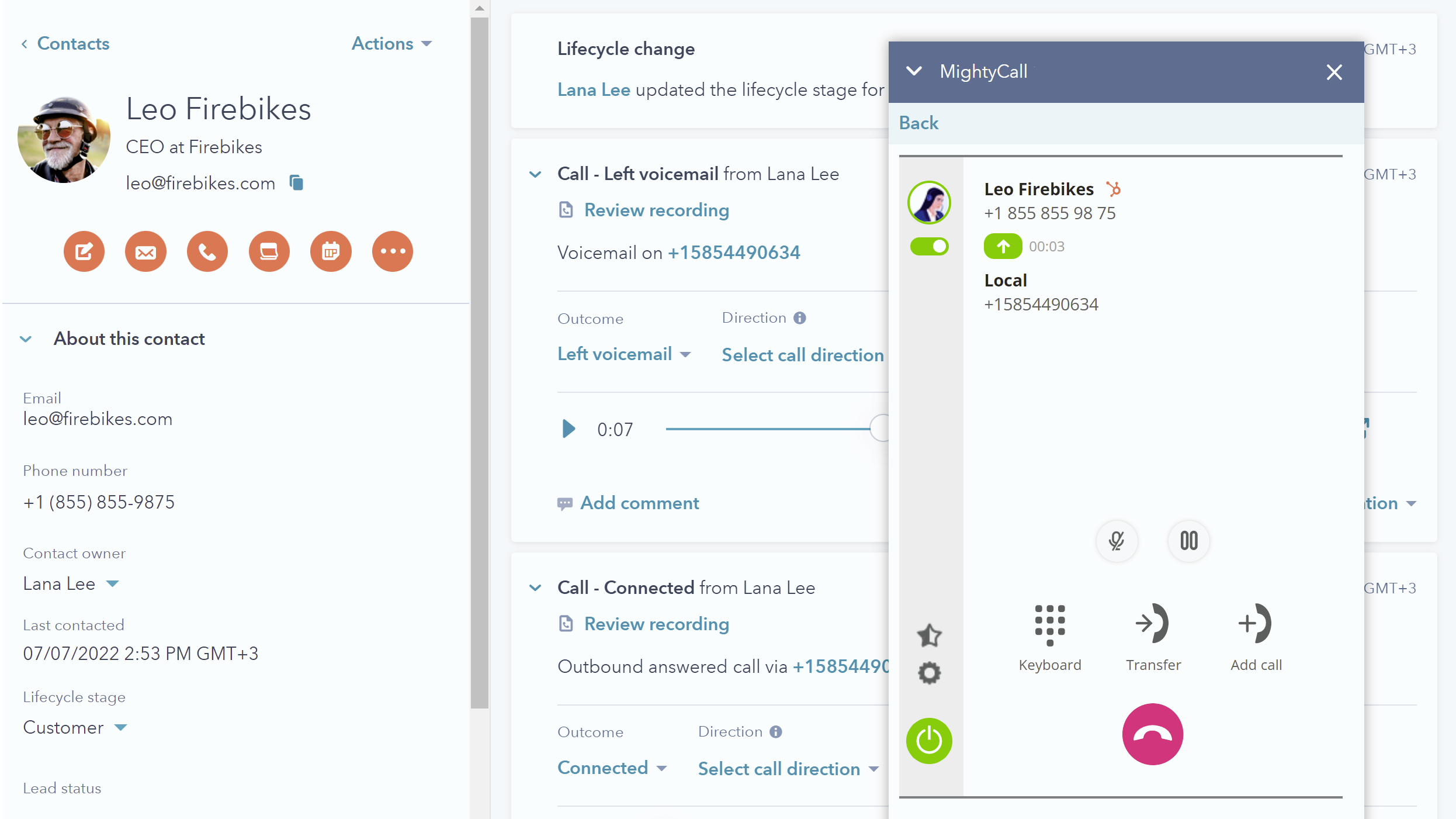 MightyCall Call Center HubSpot Integration | Connect Them Today